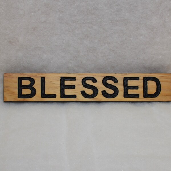 Wooden Blessed Sign - Etsy