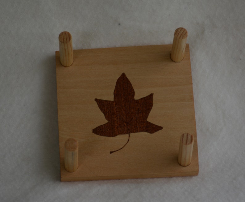 Wood Inlay Coaster Set, Wood Inlay, Coasters - Etsy