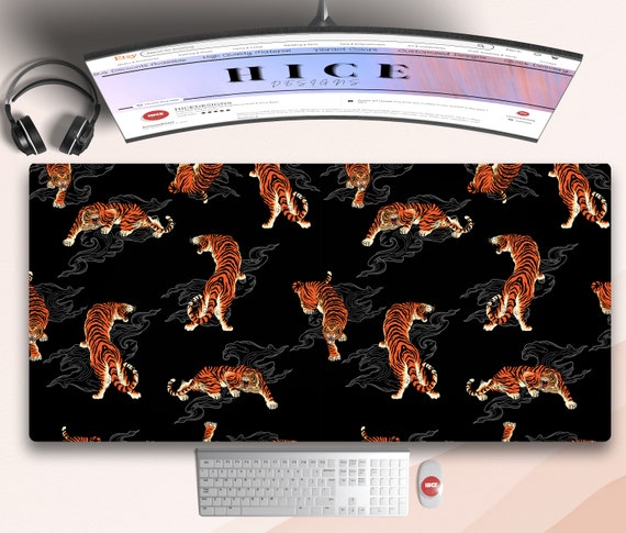 Cute Tiger Patern Extra Large Desk Mat Desk Mat Cute - Etsy