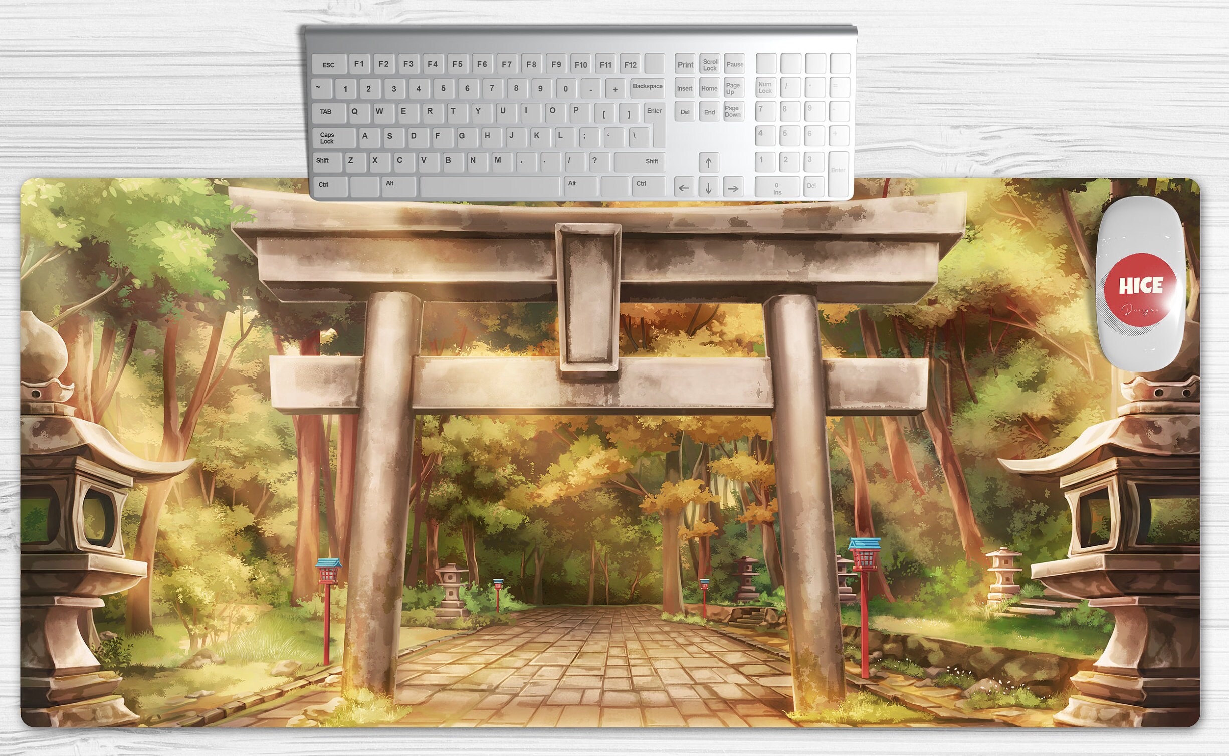 Sacred Torii Gate Anime Desk Mat Large Desk Mat Gaming | Etsy