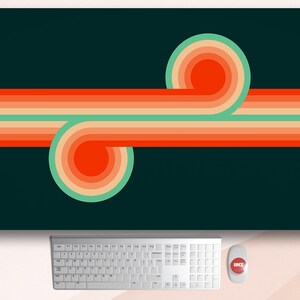 Minimal Abstract Art Aesthetic Desk Mat, Desk Mat Extra Large, Desk Mat ...