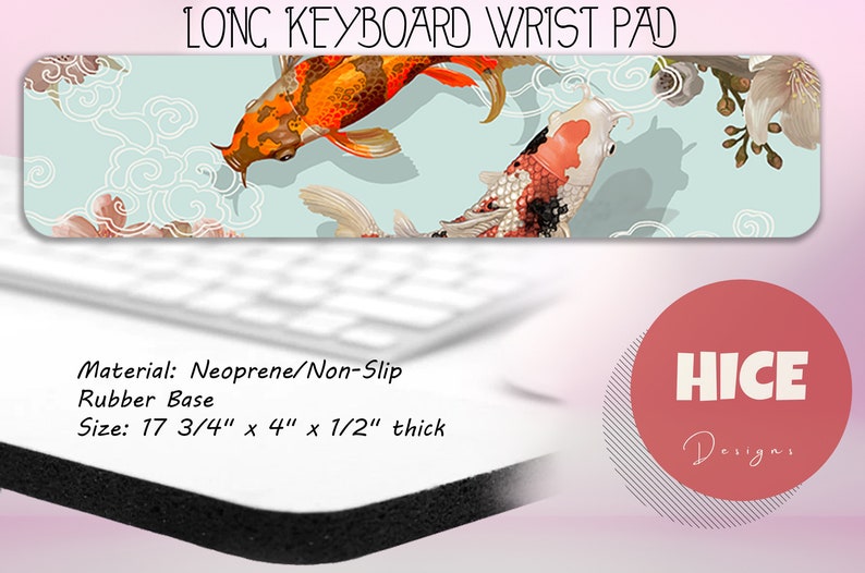 Japanese Traditional Koi Fish Desk Mat Desk Mat Extra Large - Etsy