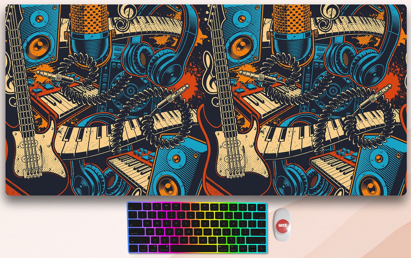Music Tools Desk Mat Extra Large Desk Mat Cute Extended - Etsy