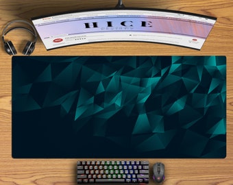 Forest Green Desk Mat Dark Green Office Mat Solid Green - Etsy