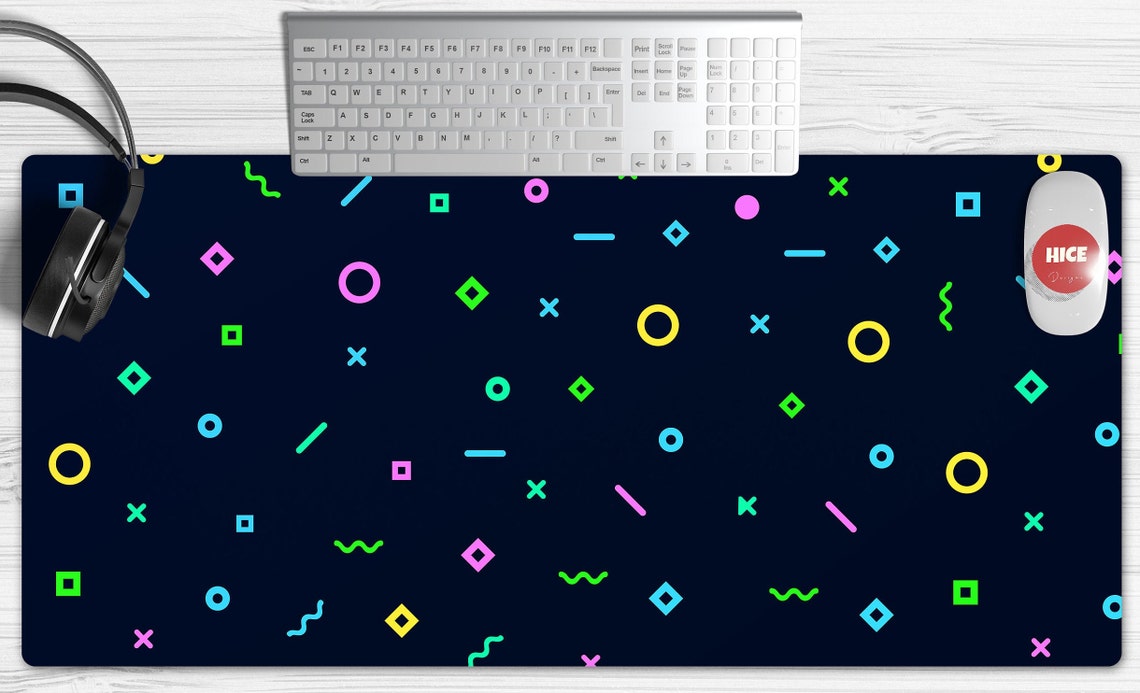 Abstract Geometrical Shapes Extra Large Desk Mat Gaming Mouse - Etsy