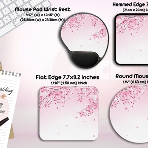 Cute Pink Tree Desk Mat Extra Large, Desk Mat Cute, Extended Mouse Pad ...