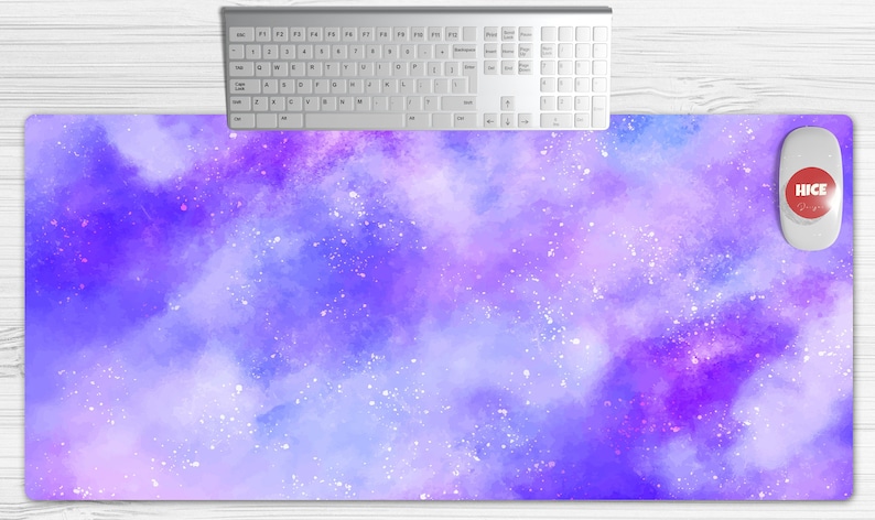 Cute Purple Pastel Sky Desk Mat Extra Large Desk Mat Desk - Etsy