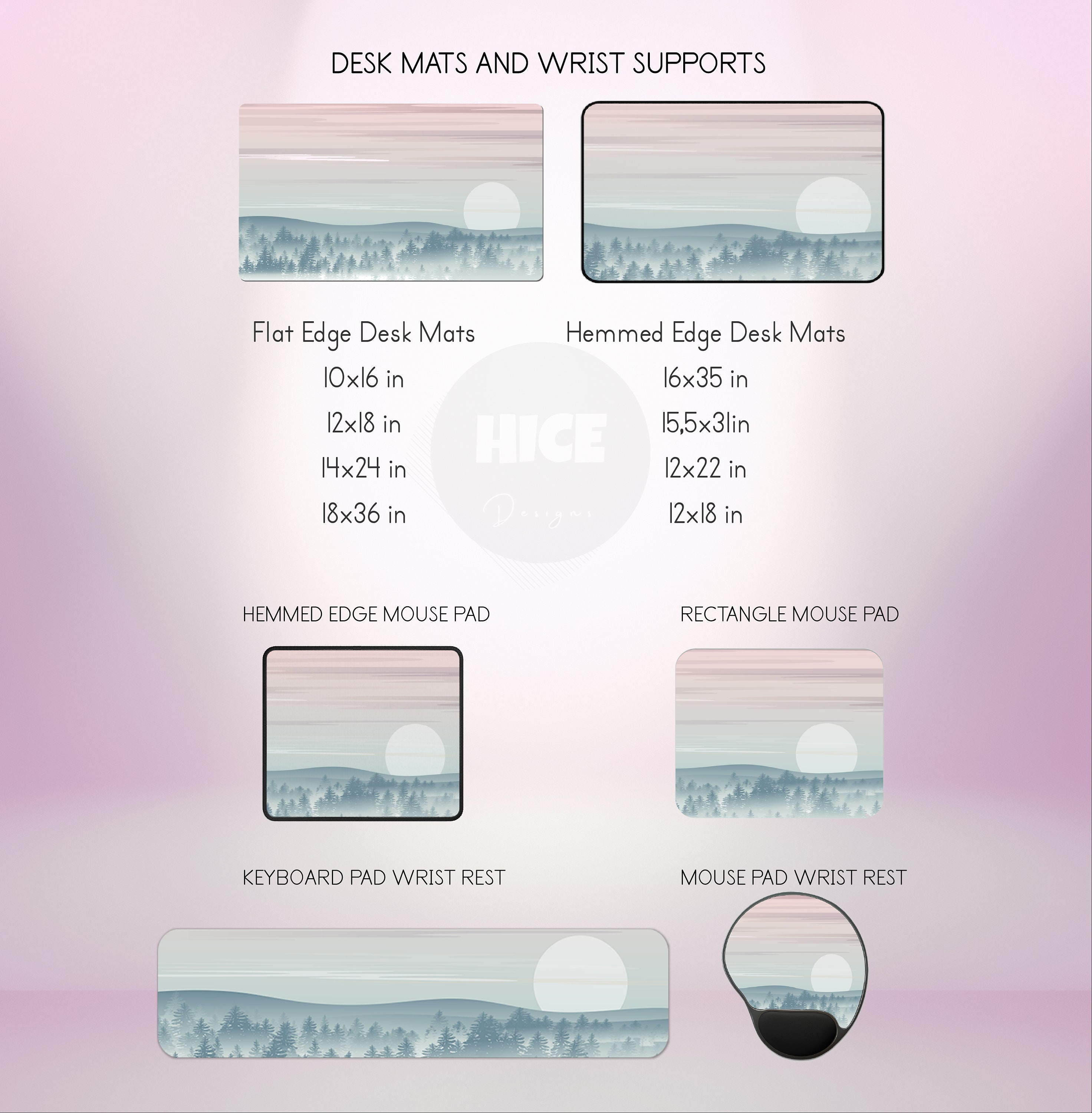 Northern Lights on Starry Sky Desk Mat Cute Desk Mat Extra - Etsy