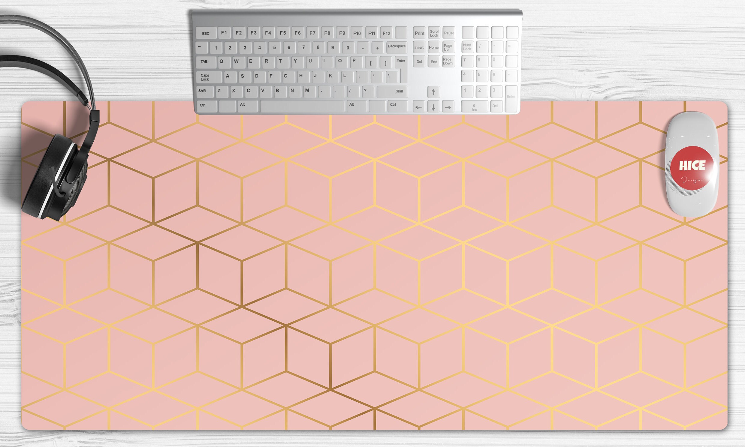 Aesthetic Rose Gold Desk Mat Cute Desk Mat Cute Mouse Pad | Etsy