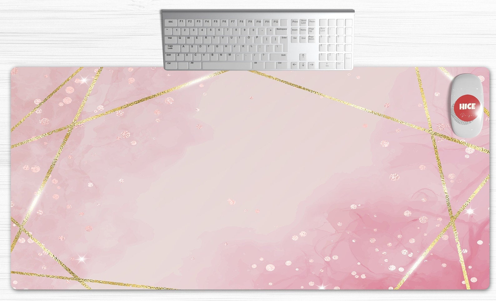 Pink Watercolor Cute Desk Mat Extra Large Gaming Desk Pad | Etsy