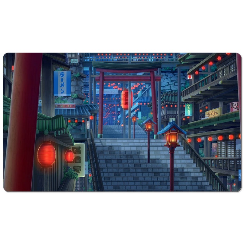 Japanese Secret Town Extra Large Desk Mat Extended Mouse Pad - Etsy