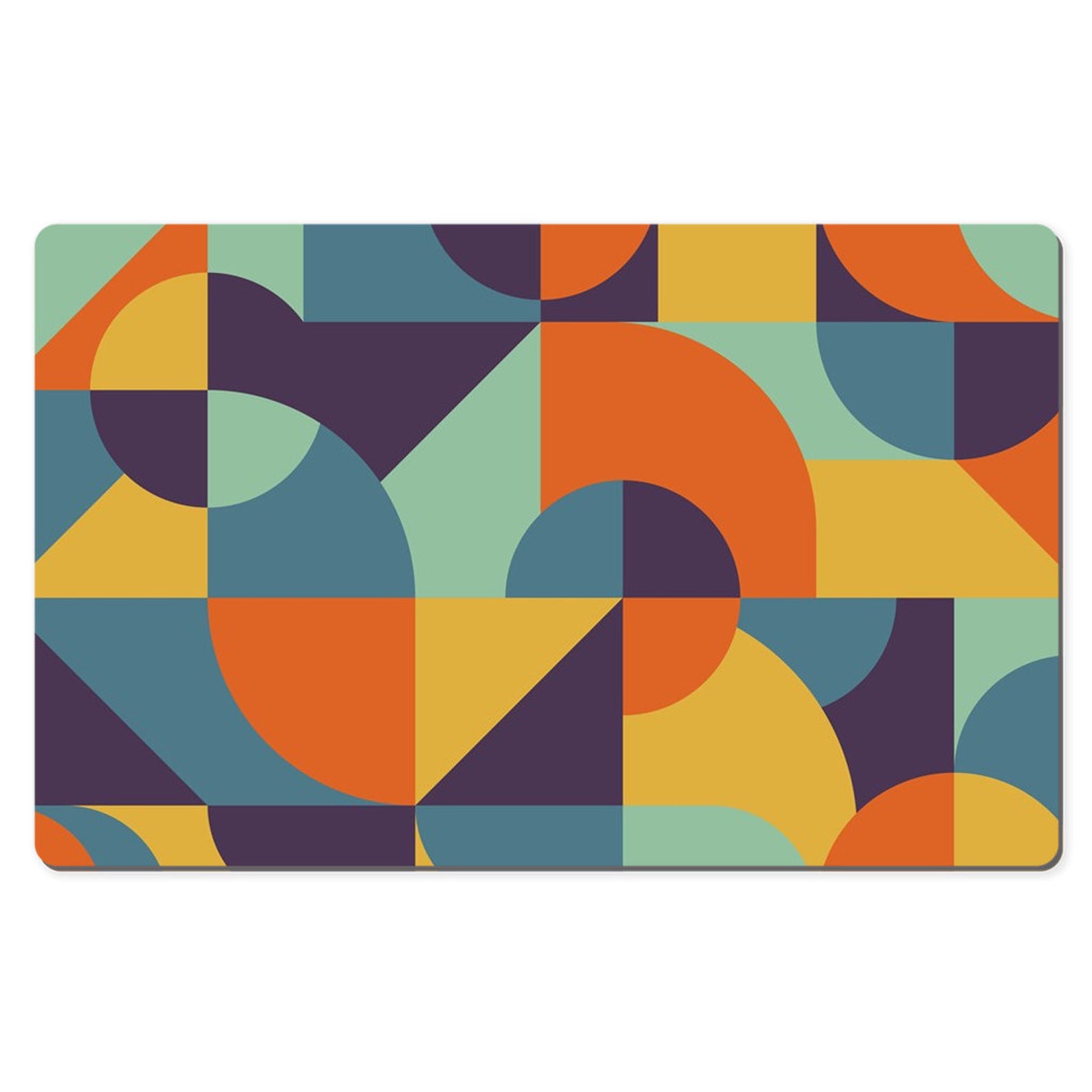 Vintage Geometric Desk Mat Extra Large Desk Mat for Home - Etsy