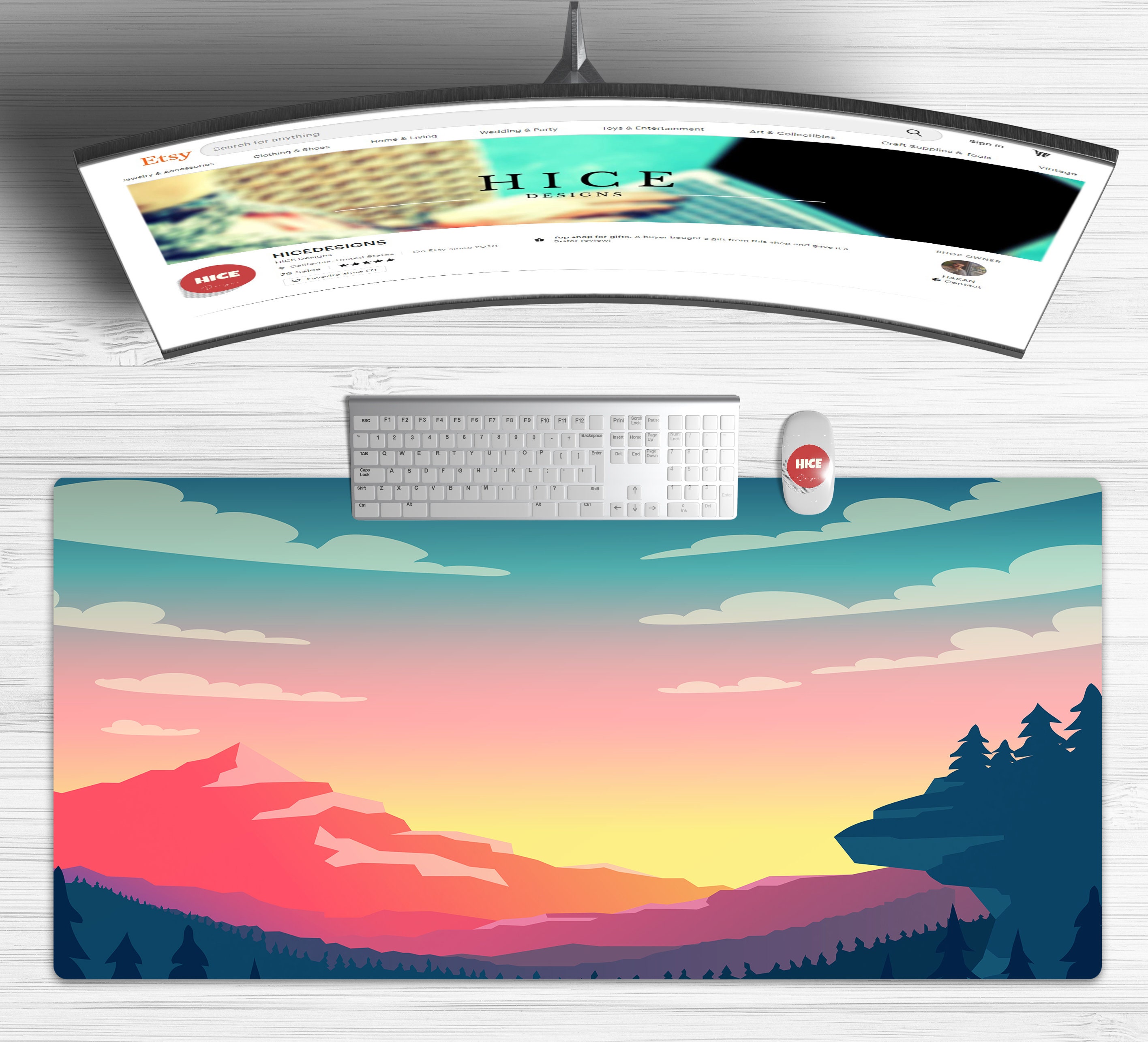 Anime Sunset Sky Desk Mat Extra Large Desk Mat Desk Mat | Etsy