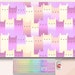 Purple Cute Cats Desk Mat Cute Gaming Desk Pad Large Large - Etsy