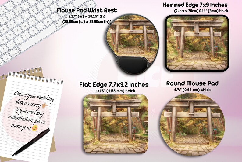 Sacred Torii Gate Anime Desk Mat Large Desk Mat Gaming - Etsy