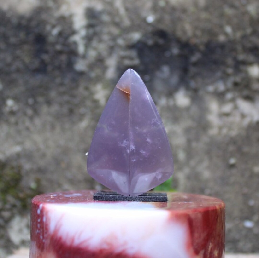 Pareja de chalcedonía de ágata púrpura - Etsy España