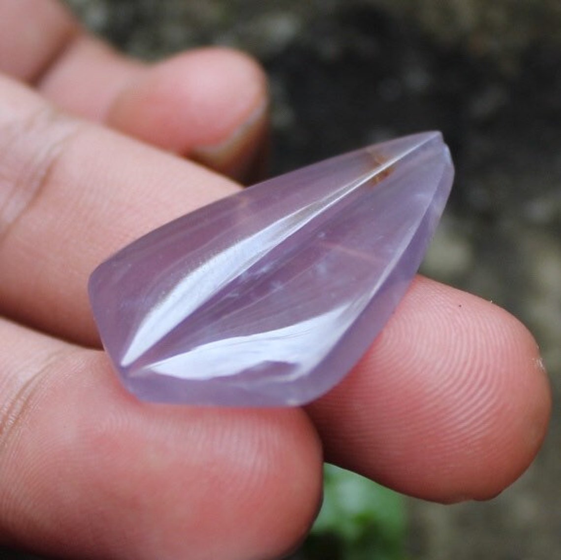 Pareja de chalcedonía de ágata púrpura - Etsy España