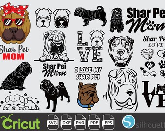 Shar pei svg | Etsy