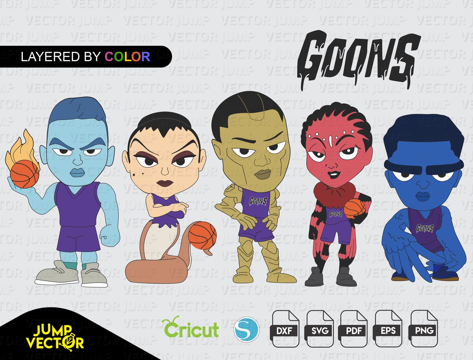 GOON Squad bundle Ilustration Design dxf eps svg pdf png | Etsy