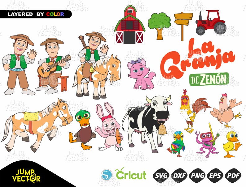 LA GRANJA de Zenon dxf eps svg pdf png cricut | Etsy
