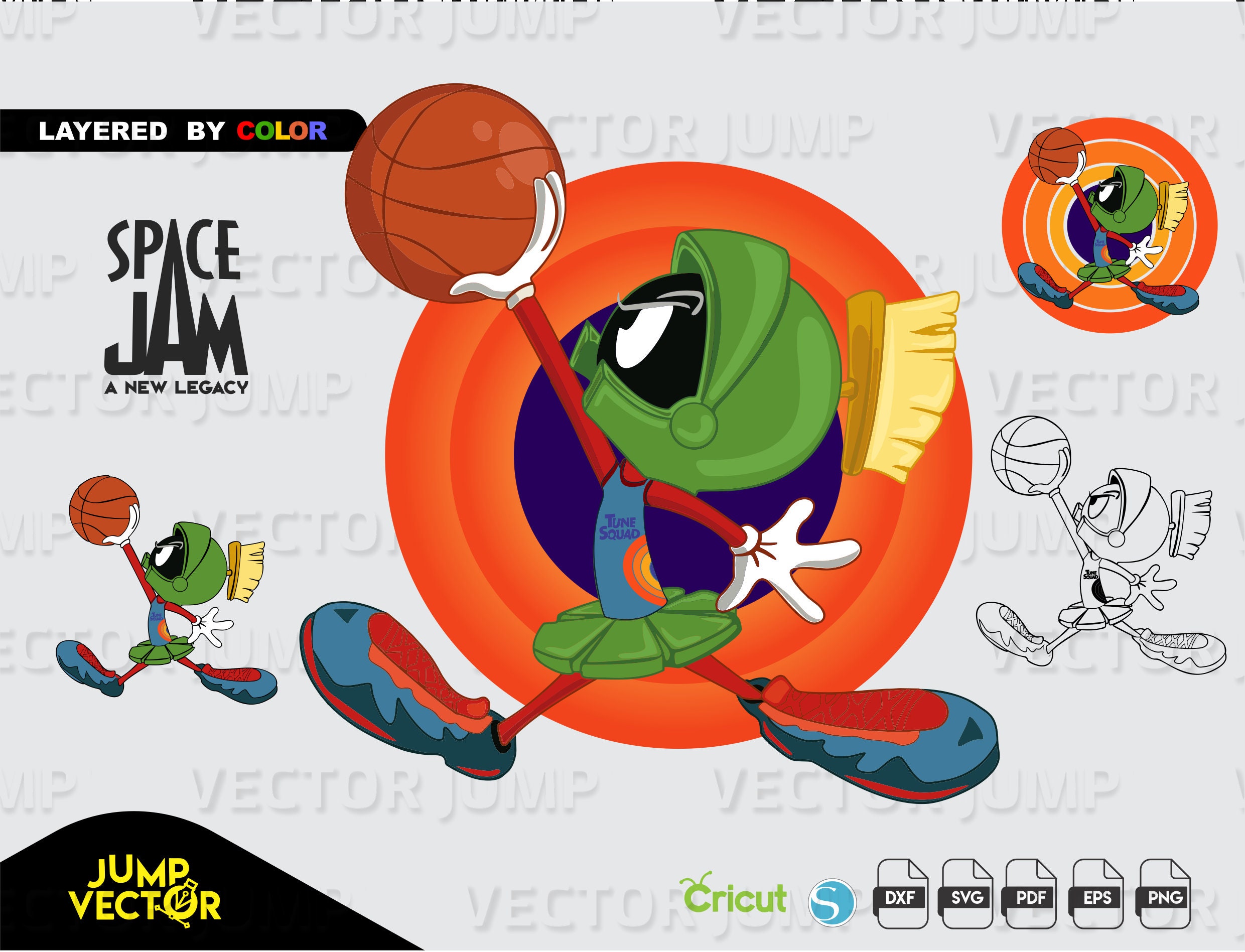 MARVIN the martian dxf eps svg pdf png cricut | Etsy