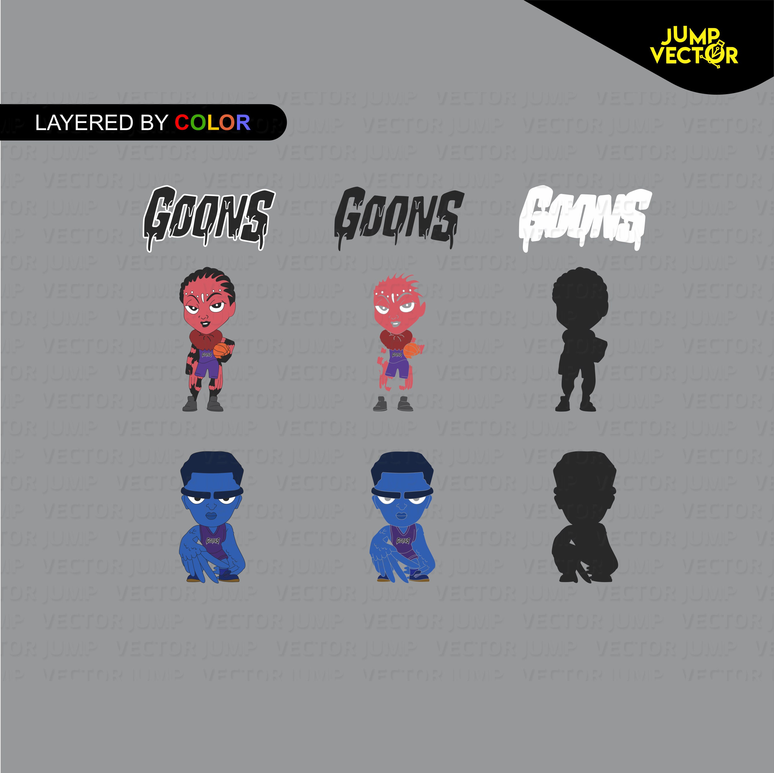 GOON Squad bundle Ilustration Design dxf eps svg pdf png | Etsy