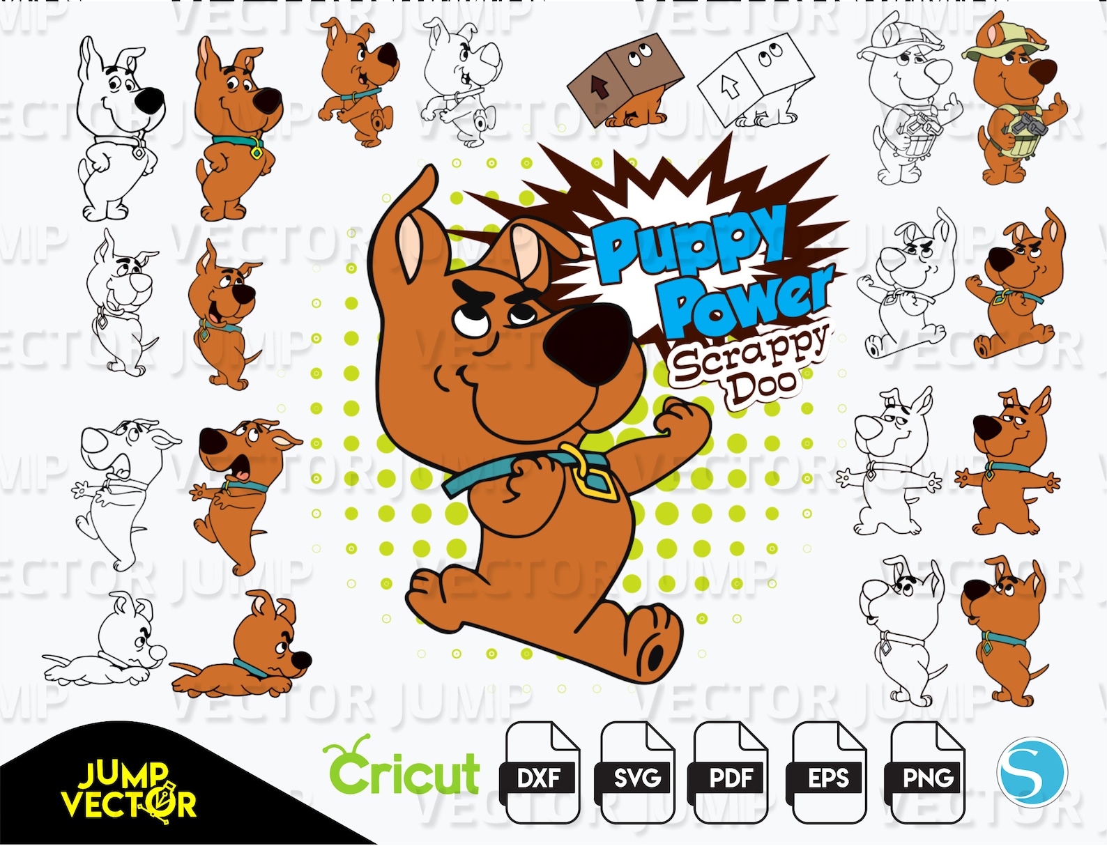 SCRAPPY DOO bundle SVG Dxf Pdf Eps Png cricut | Etsy