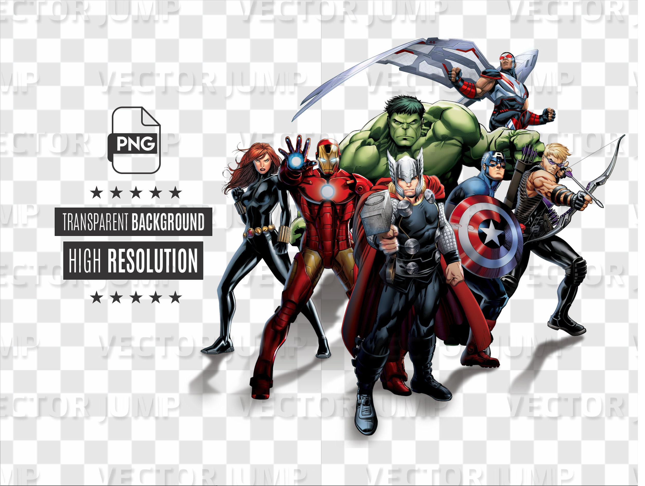 AVENGERS PNG HIGH Resolution instant download clip art | Etsy
