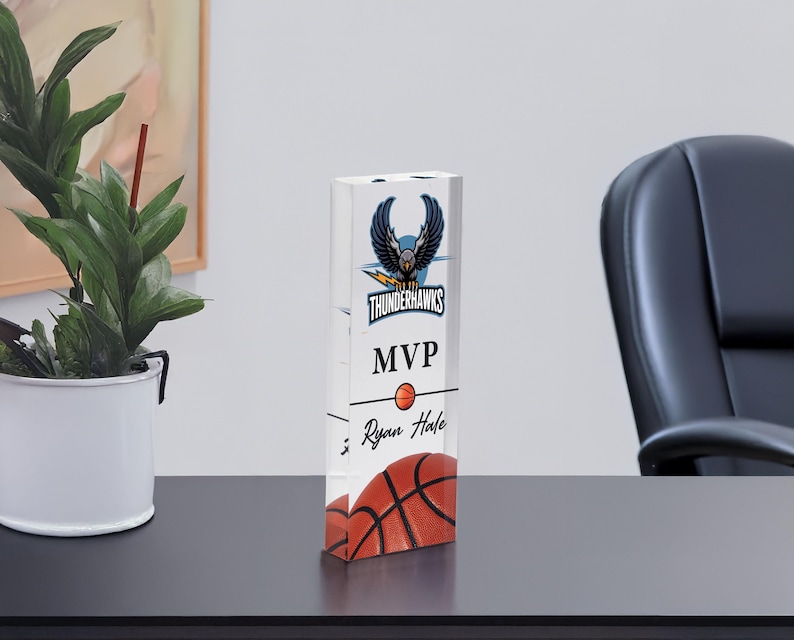 Custom Basketball Award | Acrylic Sports Trophy for Teams & Coaches ...