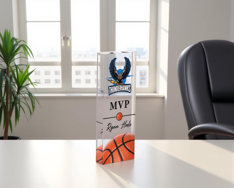 Custom Basketball Award | Acrylic Sports Trophy for Teams & Coaches ...