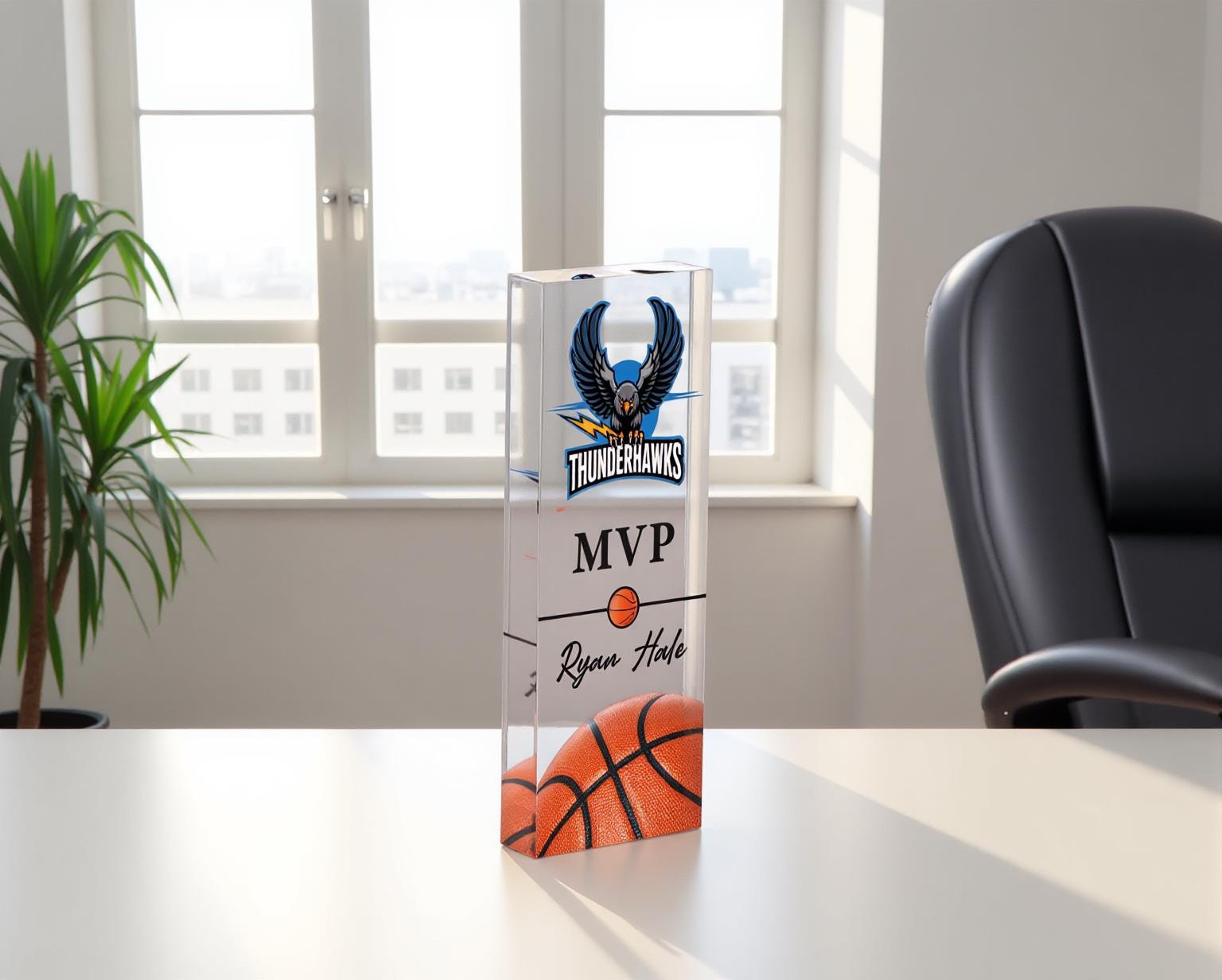Custom Basketball Award | Acrylic Sports Trophy for Teams & Coaches ...