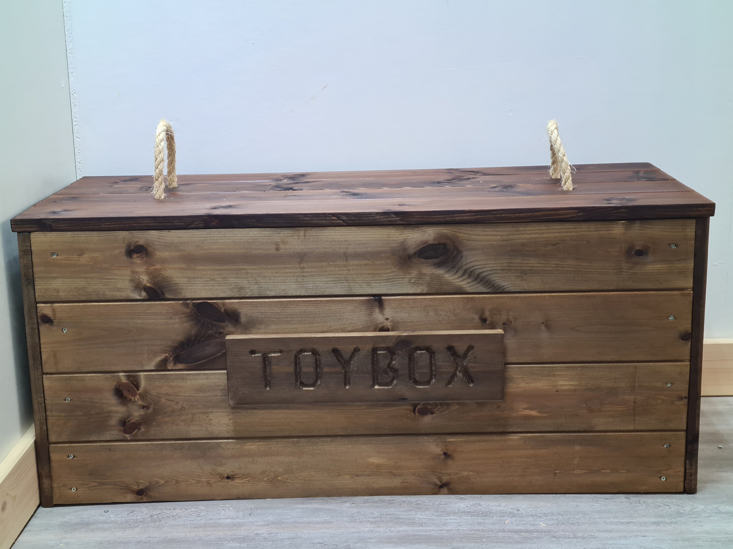Personalised Toy Box Rope Handle - Etsy UK