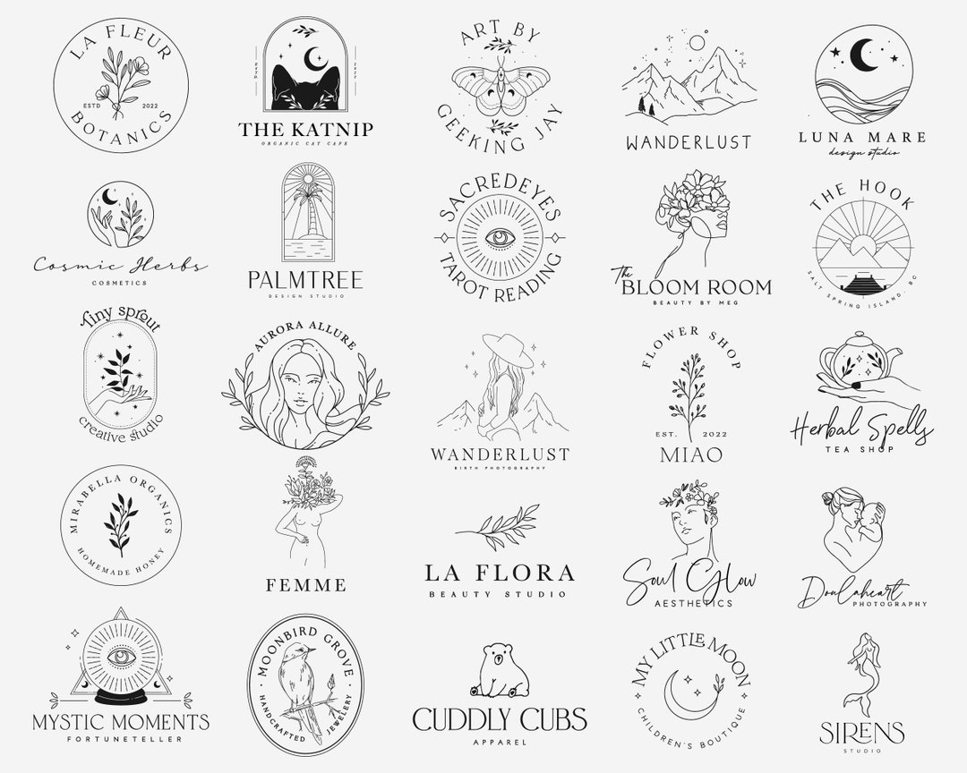 Custom Hand Drawn Logo, Small Business Logo, Minimalist Logo Design ...