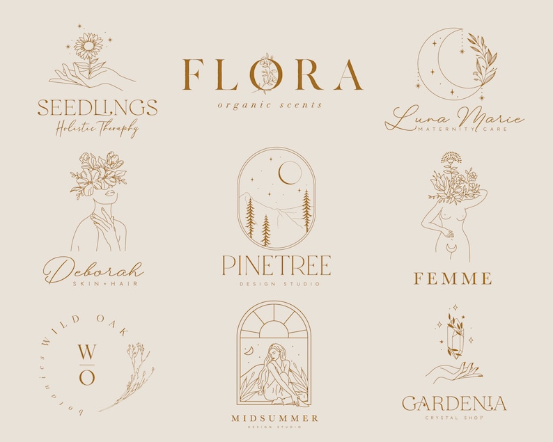 Custom Hand Drawn Logo Small Business Logo Minimalist Logo Design ...