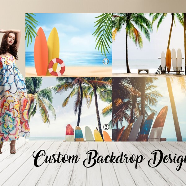 Surfboard Baby Shower Backdrop - Etsy