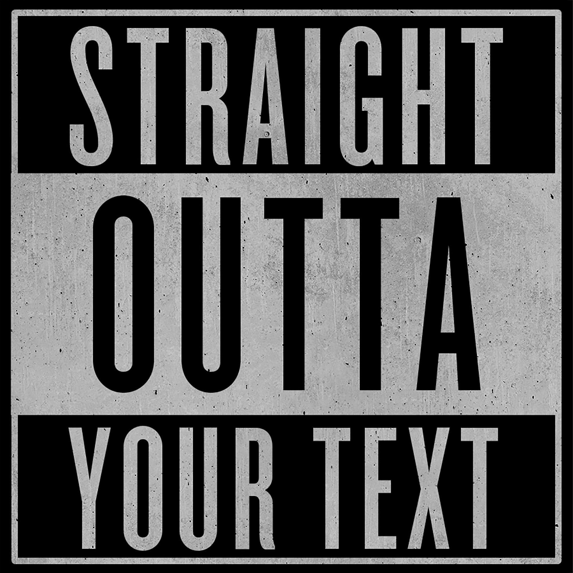 Straight Outta Custom Backdropstraight Outta Template With - Etsy