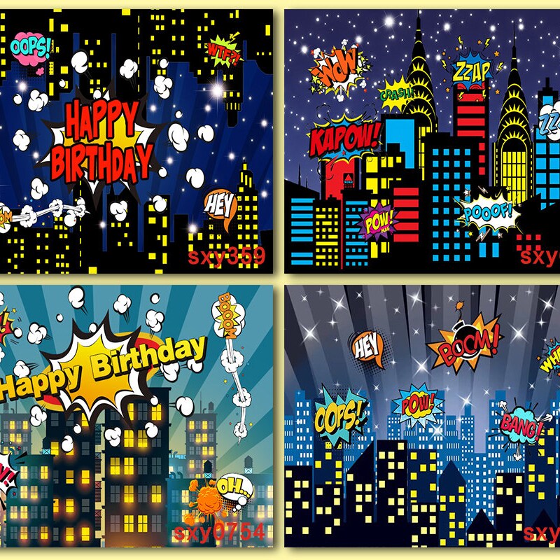 Super Hero Backdrop - Etsy