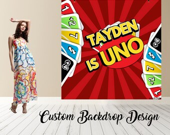 Uno Party Backdrop - Etsy