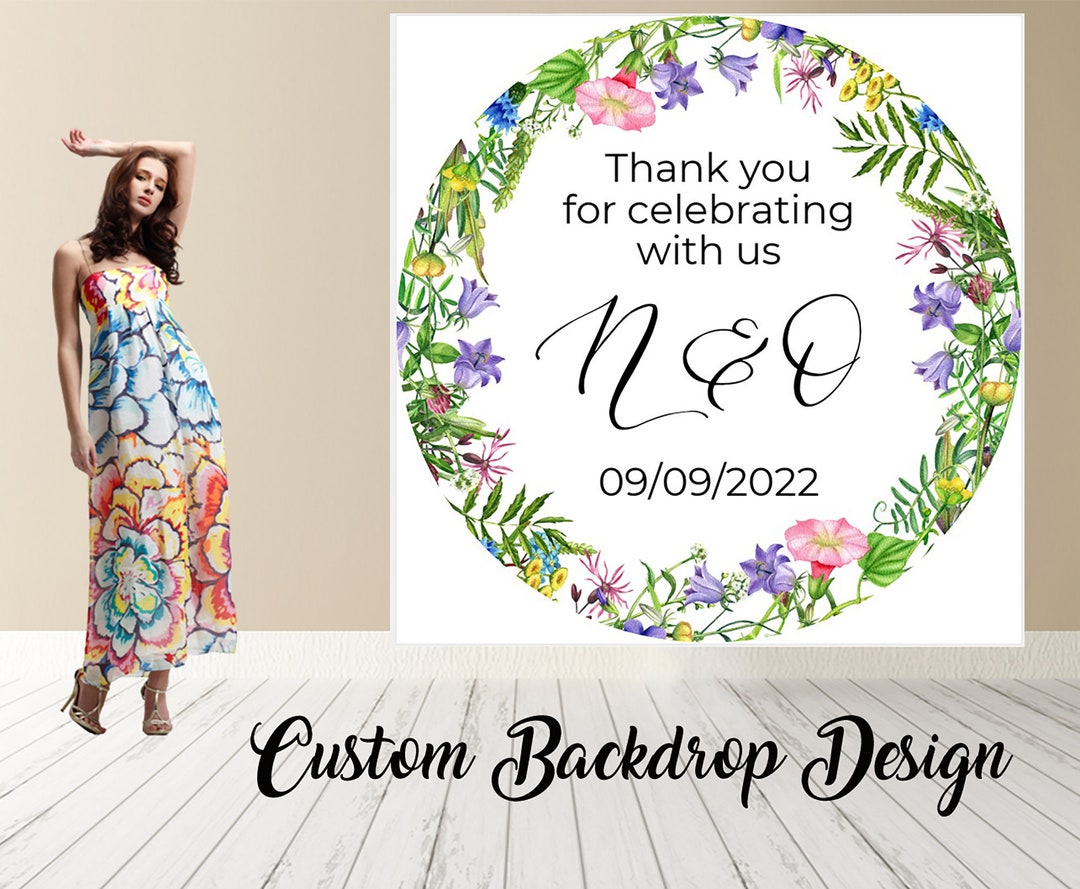 Custom Personalized Picture Logo Text Size Round Background - Etsy