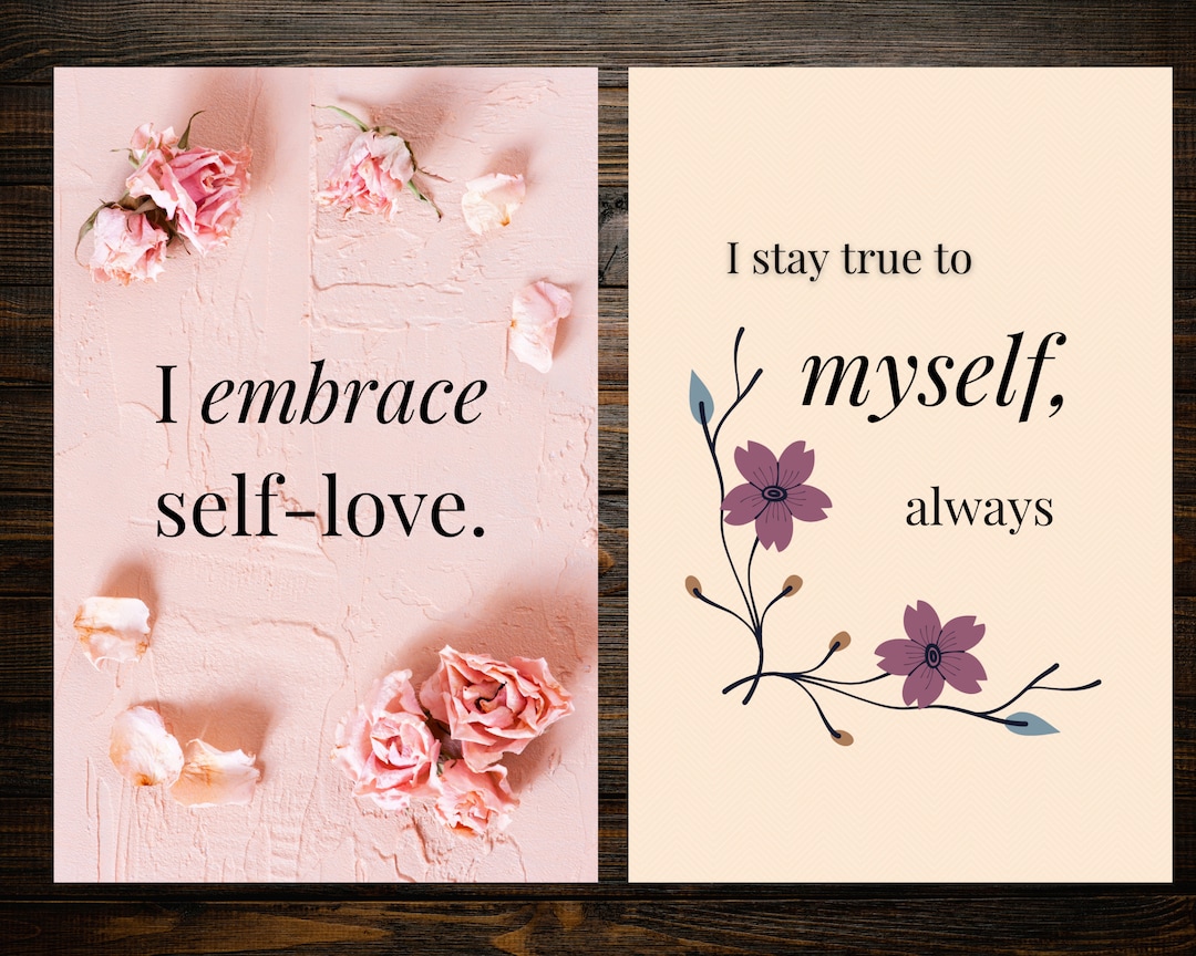 Self-love (SET OF 4) Printable Posters | Includes All 4 Sizes ...