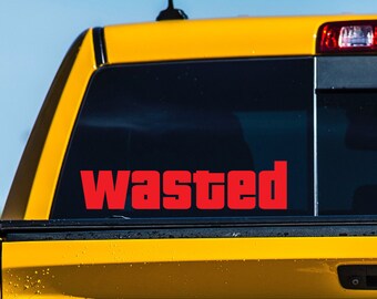 Wasted Gta Sticker - Etsy