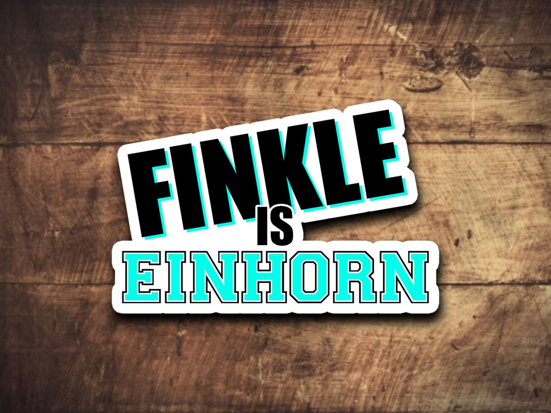 Ace Ventura Finkle is Einhorn Die Cut Sticker - Outline Cut Permanent ...
