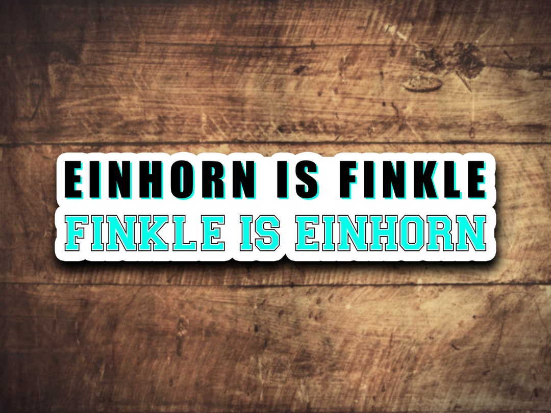 Ace Ventura Finkle is Einhorn Die Cut Sticker - Outline Cut Permanent ...