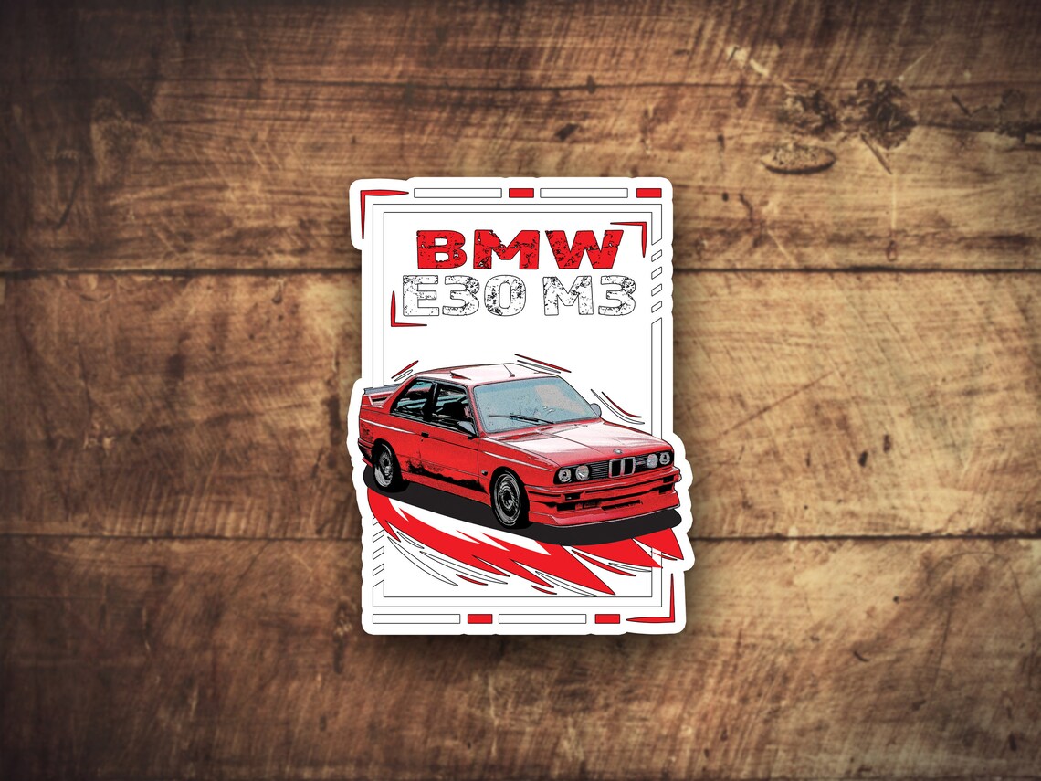 BMW E30 M3 Die Cut Sticker Outline Cut Permanent Waterproof | Etsy