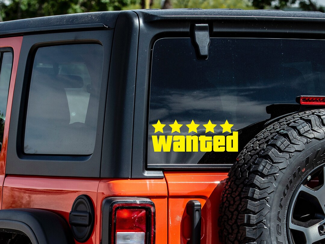 WANTED Game Vinyl Decal Sticker Vinyl Lettering/ Text/ Name/ Business ...