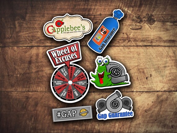 Gapped/power Adders Die Cut Sticker Set Drag Racing - Etsy