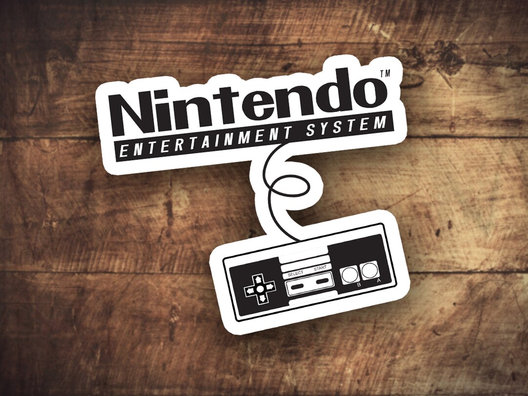 NES Nintendo Entertainment System Die Cut Sticker - Outline Cut ...