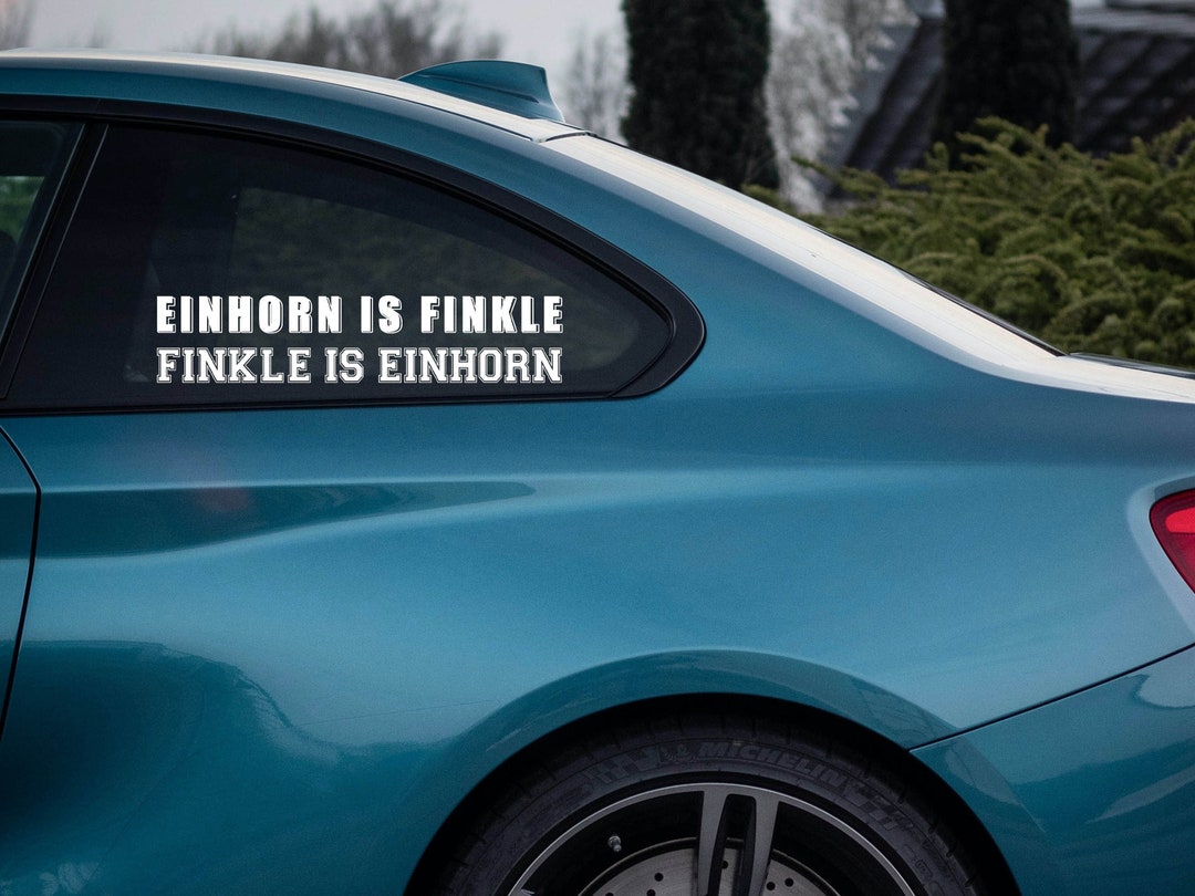 Ace Ventura Finkle is Einhorn Vinyl Decal Sticker - Vinyl Lettering ...