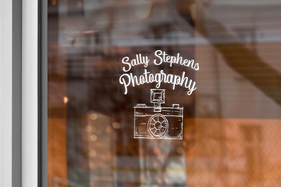 Personalised Photography Studio Decal Sticker Vinyl | Etsy