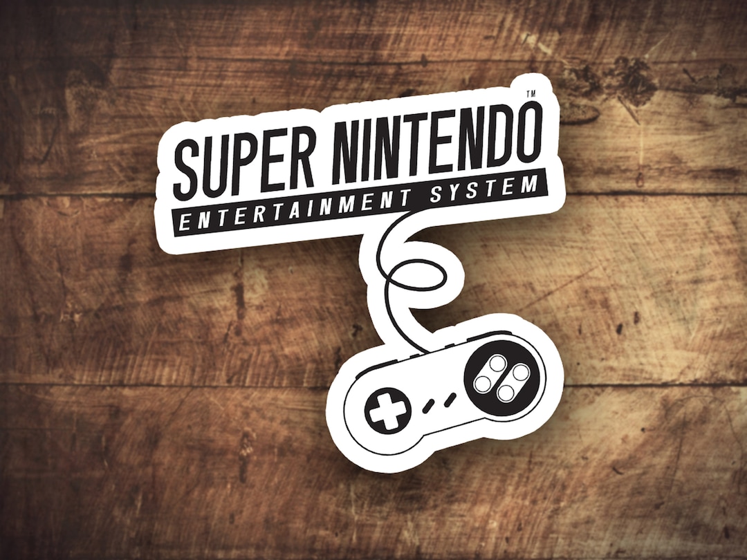 SNES Super Nintendo Entertainment System Die Cut Sticker - Outline Cut ...